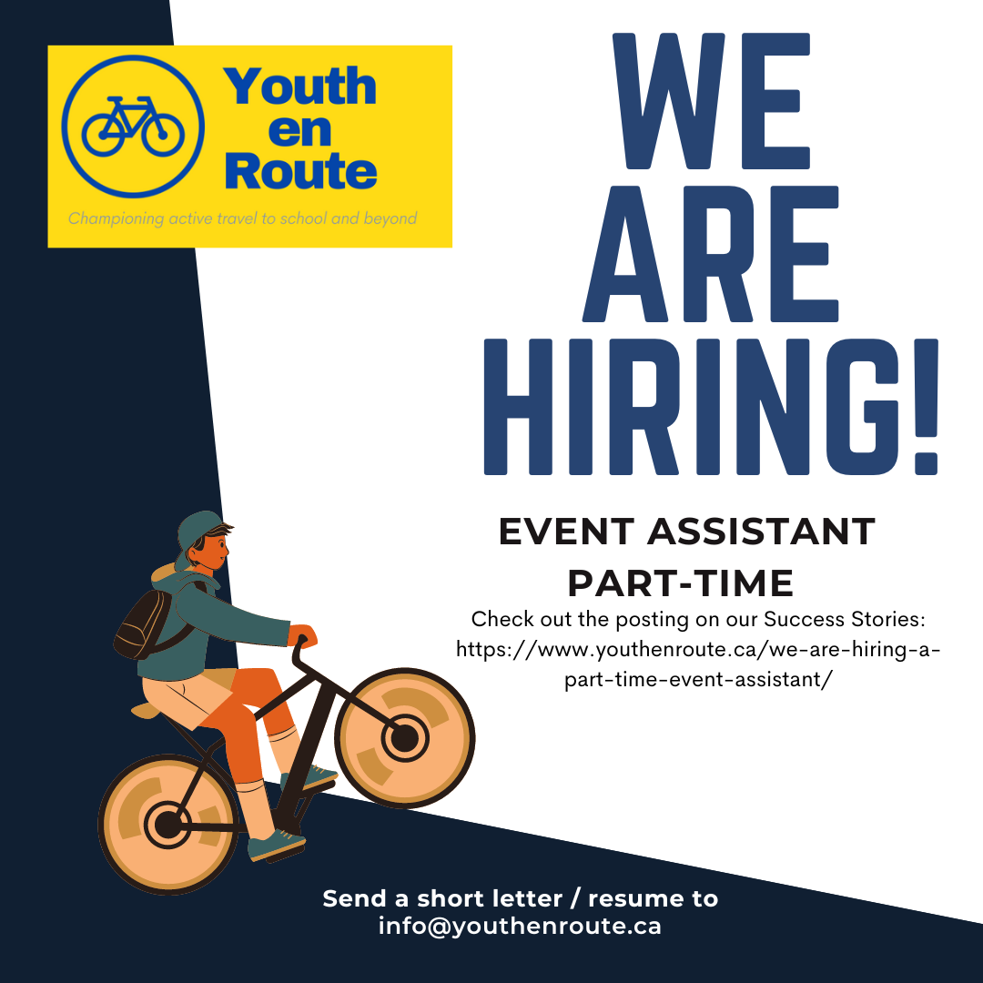 We are hiring a part-time Event Assistant – Youth En Route